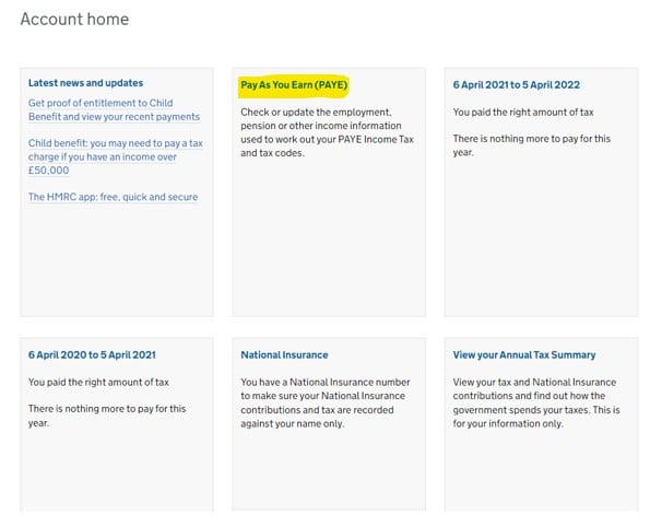 How do I check my tax code, or how much tax I have paid overall?