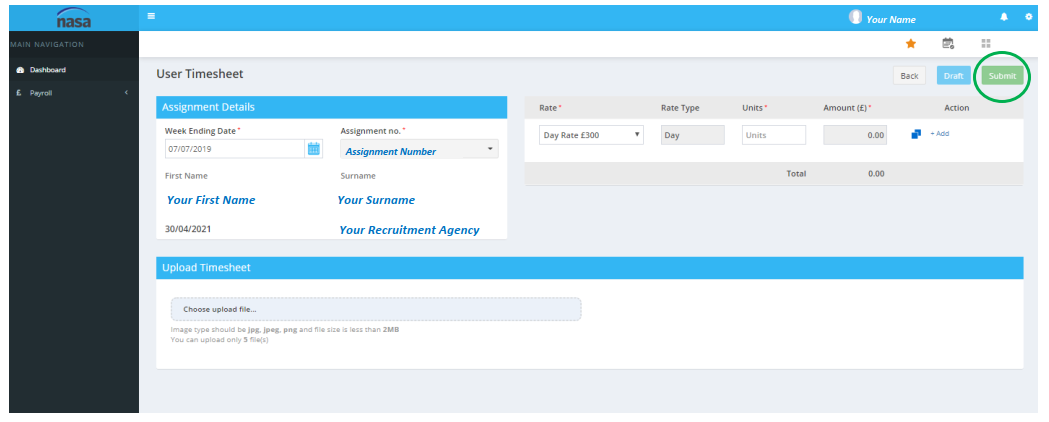 Submitting Timesheets - Quick Guide!