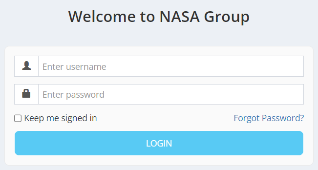 How to access your P60 via the Nasa Online Portal
